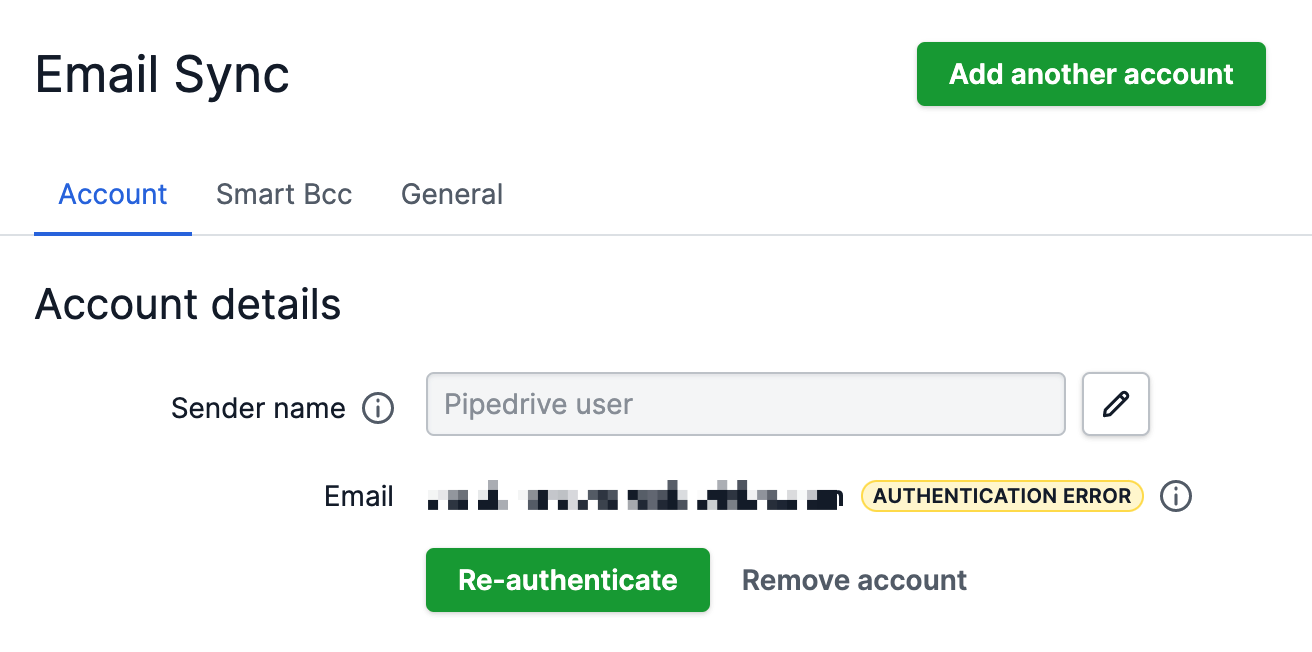 Troubleshooting: email sync feature - Knowledge Base | Pipedrive